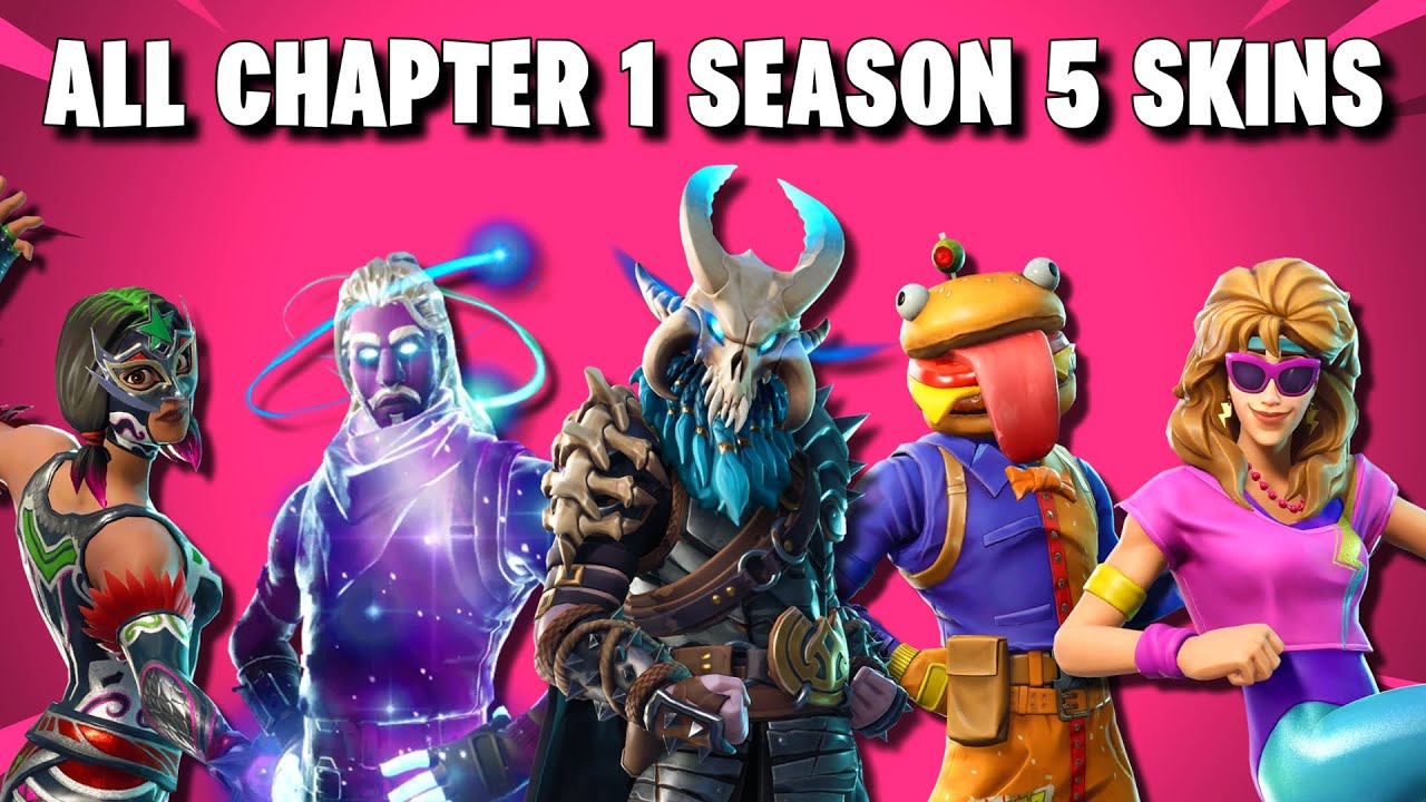 ALL Season 5 Skins in Fortnite! (Chapter 1) - YouTube