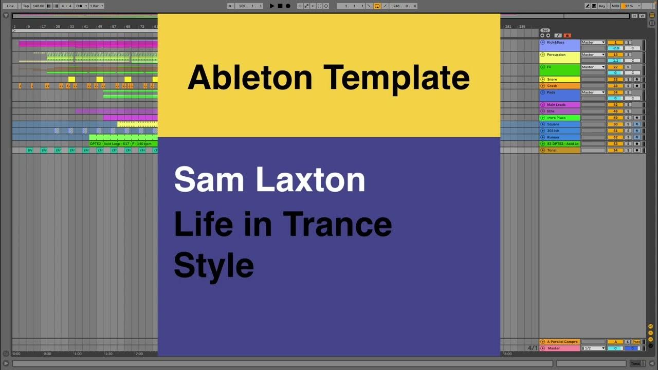 Ableton Template - Sam Laxton 'Life In Trance' Style [Demo] - YouTube
