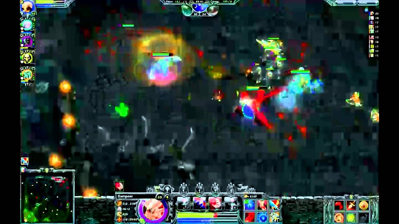 [HoN] Dampeer highlight video QUAD kills 4v1 in heroes of newerth - YouTube