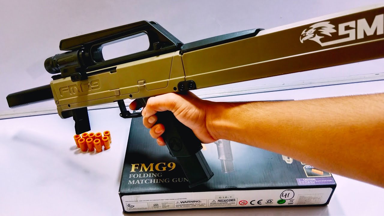 Biggest FMG9 Folding Matching Gun 🔫 Unboxing & Testing || SMG Gun 🔫🔫 ...