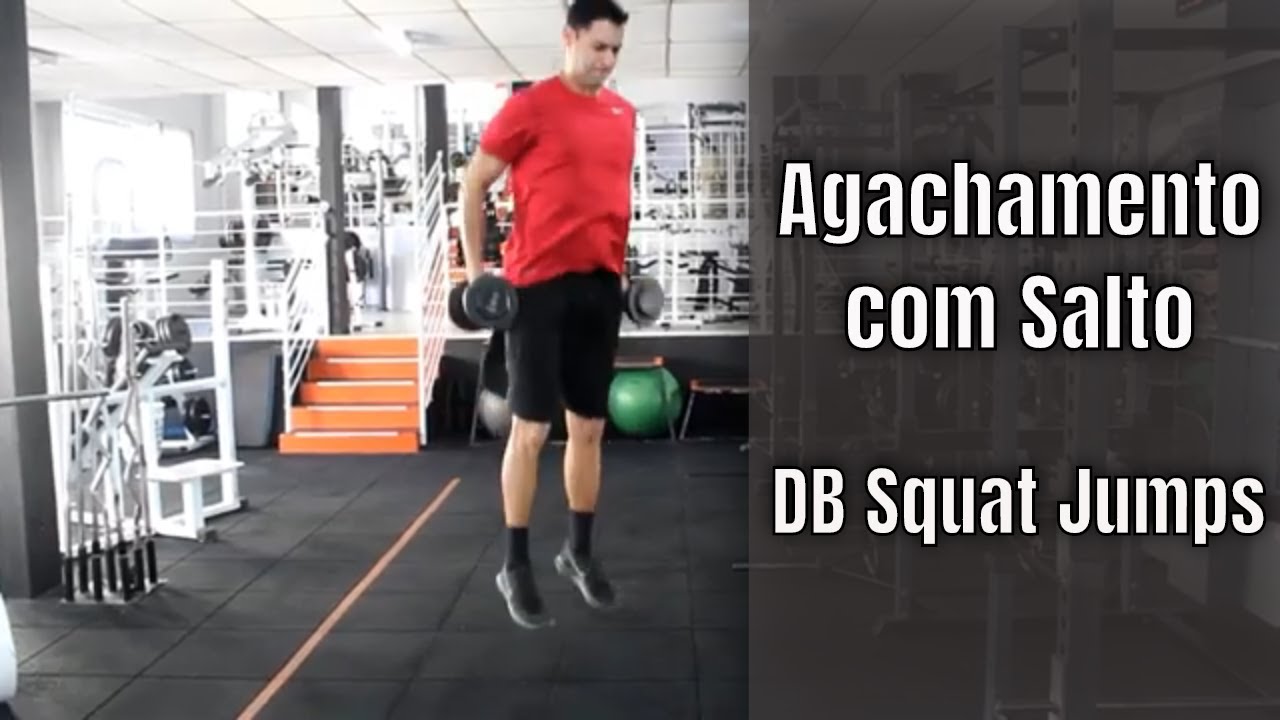 DB Squat Jumps - Agachamento com Salto - YouTube