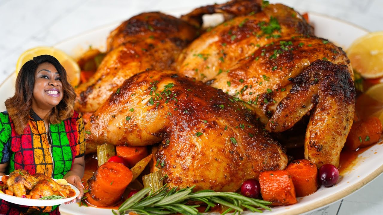How To Roast A Whole Chicken In Oven - Juicy Roast Chicken Recipe - YouTube