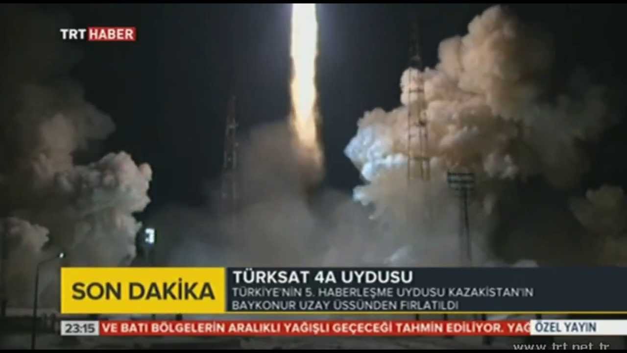 turksat 4a fırlatılma anı - YouTube