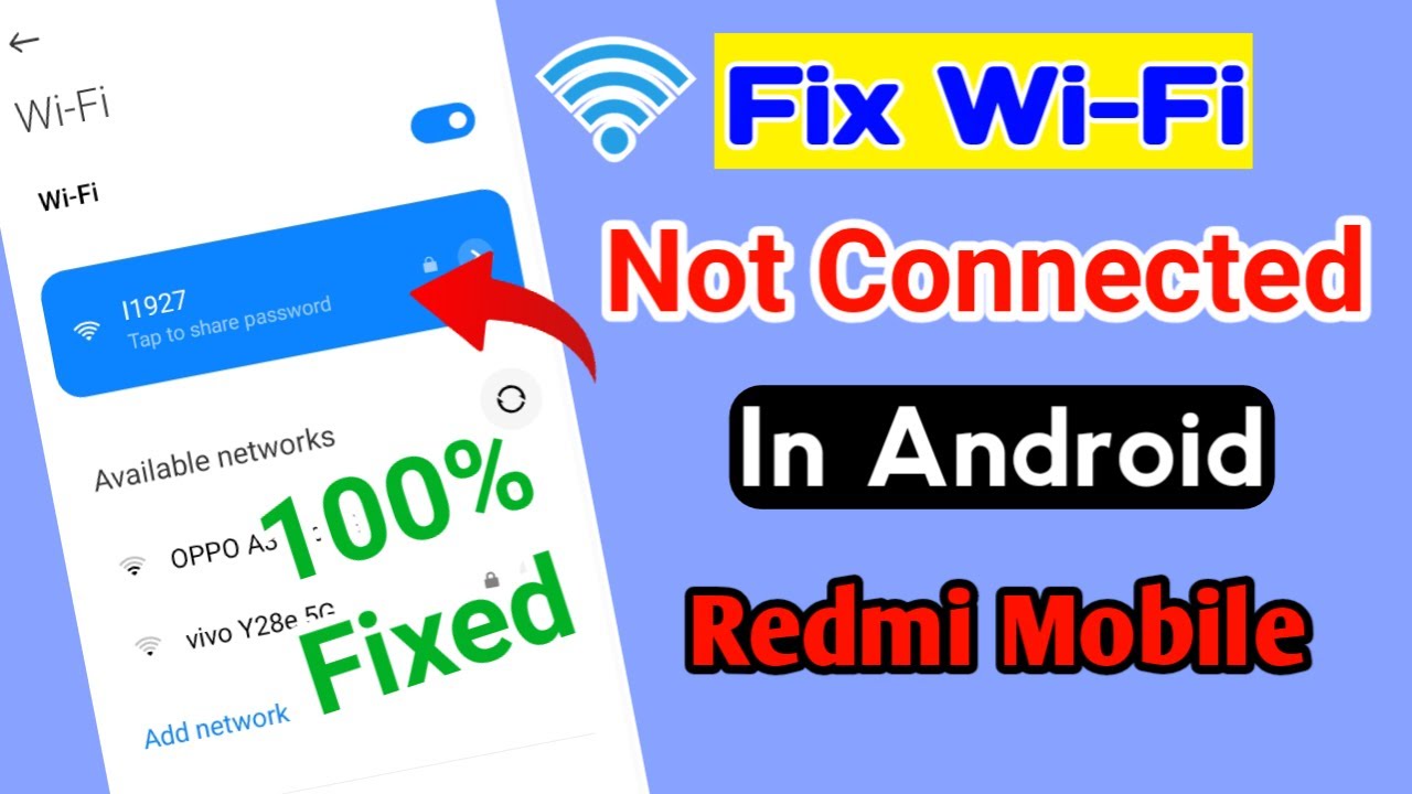 Fix WiFi Problem in Android | Best Methods in 2025 | Wifi not connected ...