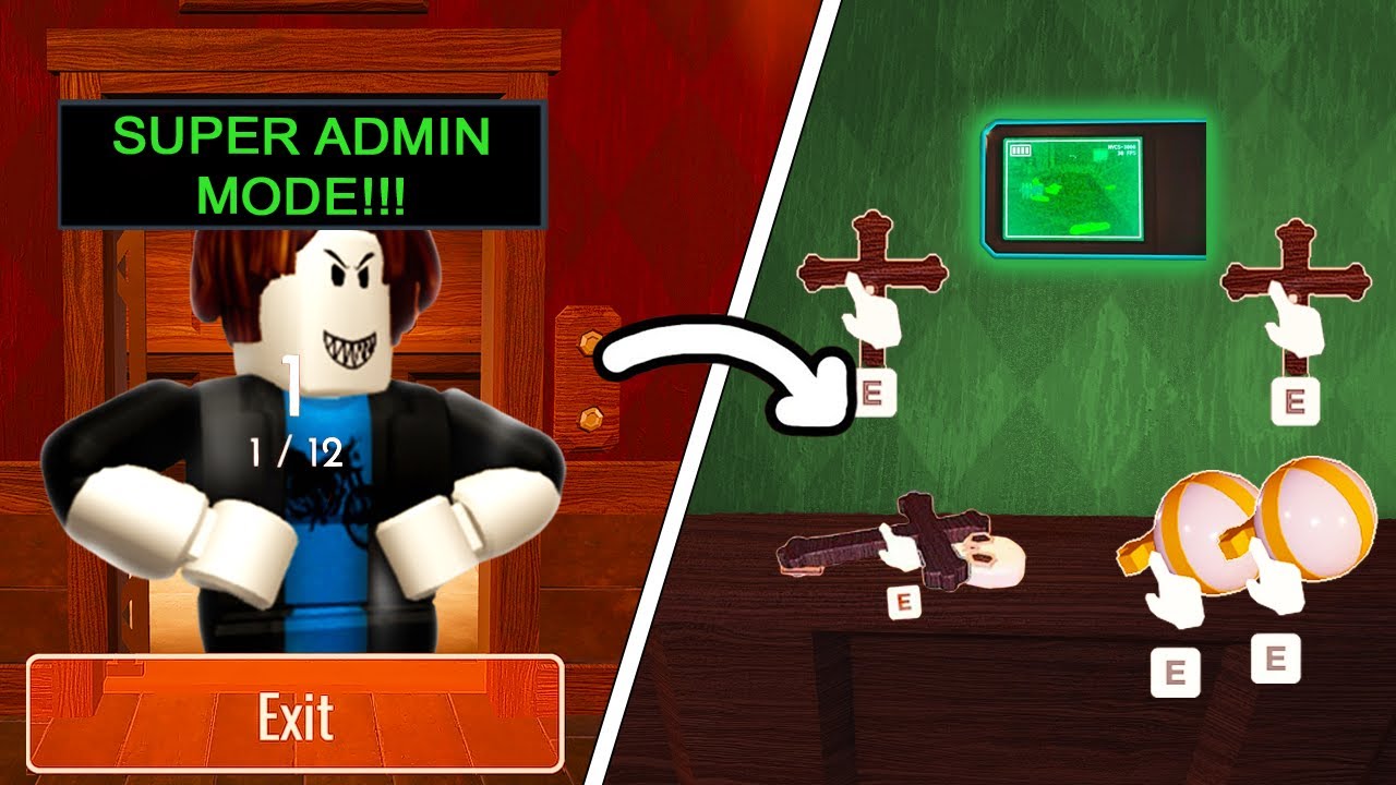 I have SUPER MEGA SECRET ADMIN MODE +(SUPER HARD MODE) - Doors Hotel+ ...