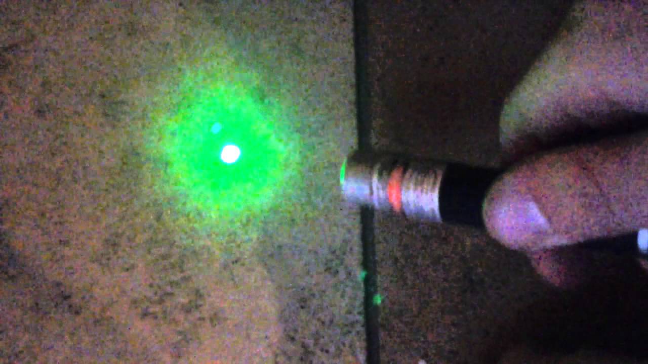 5mw 532nm class III Green laser $7 Ebay laser - YouTube