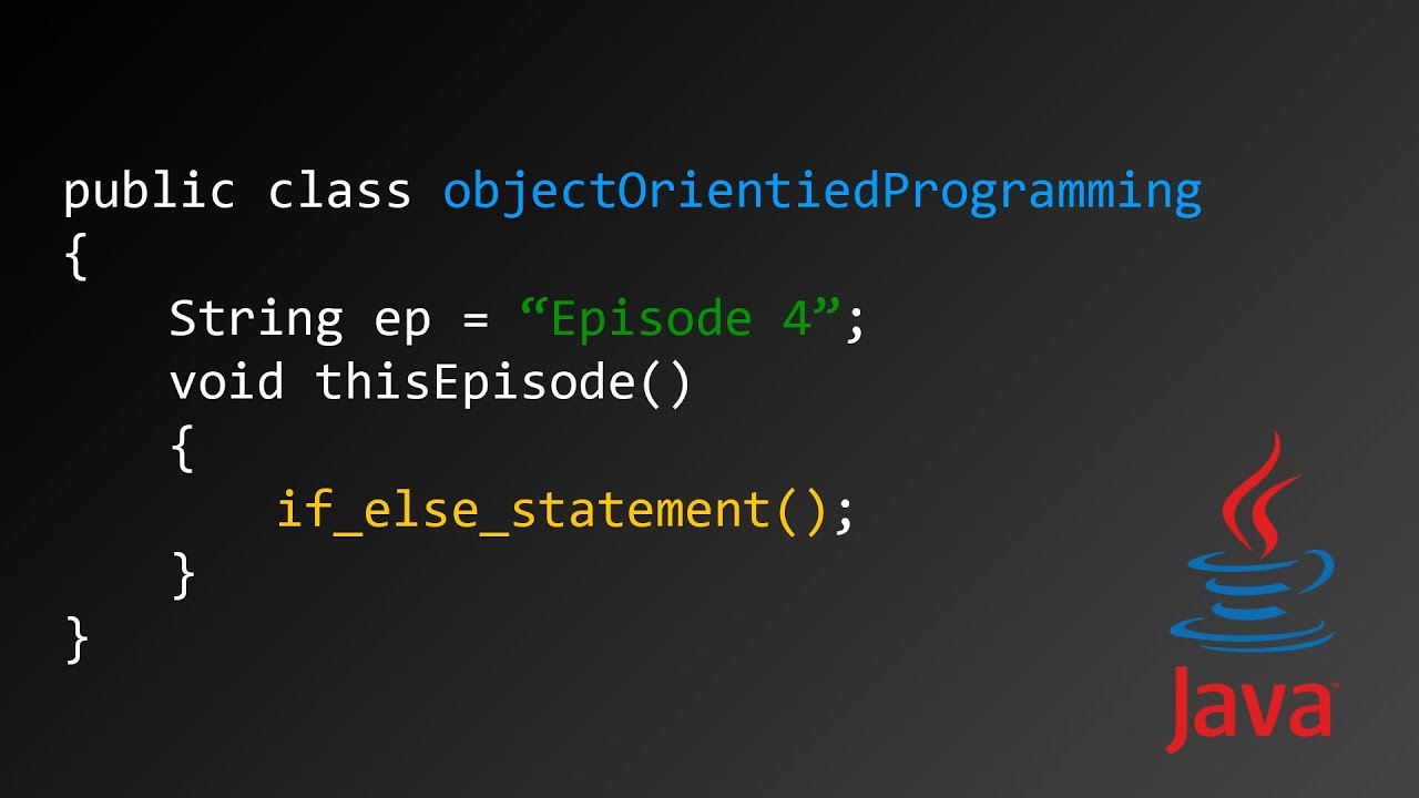 OOP With Java EP4 : If Else Statement - YouTube
