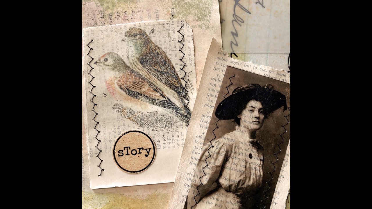 Red Lead Paperworks Collage Art Work Close Ups - YouTube