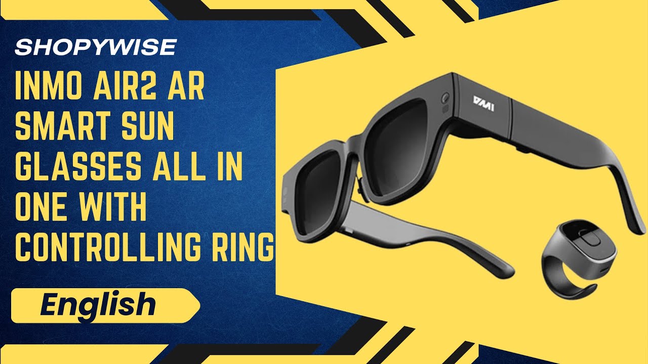 INMO Air2 AR Smart Glasses all in one, with controlling ring - YouTube