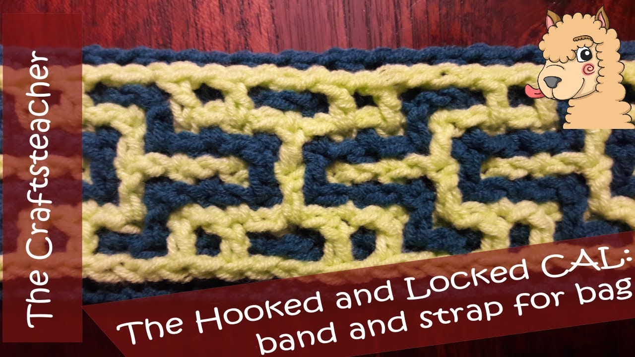 Interlocking crochet: strap or band for a bag with beautiful sides ...