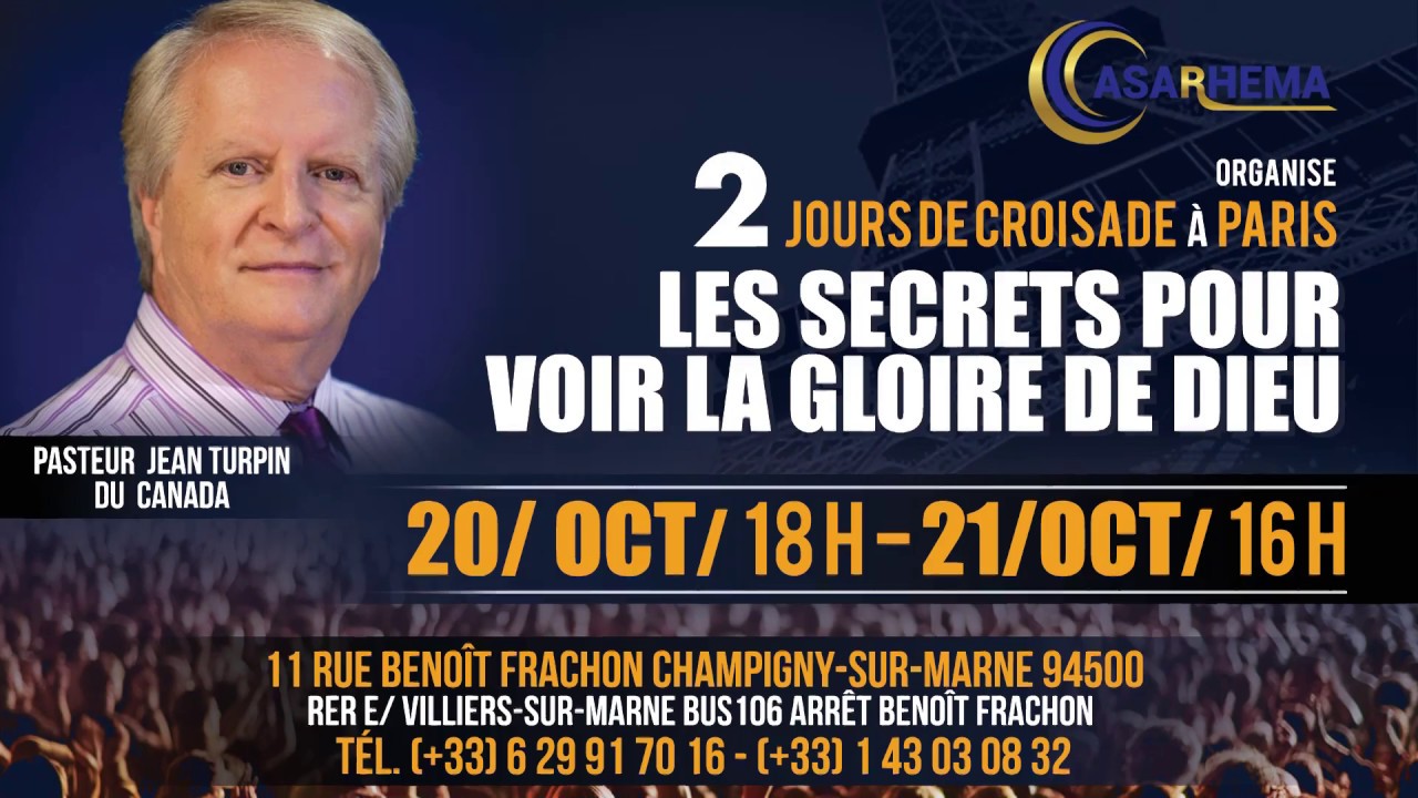 2 jours de croisade à Paris La France pour Christ avec Bishop Jean ...