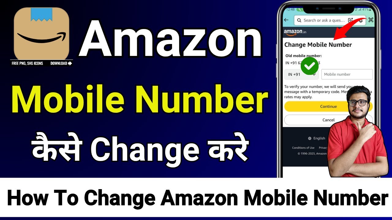 Amazon mobile number change kaise karen | how to change mobile number ...