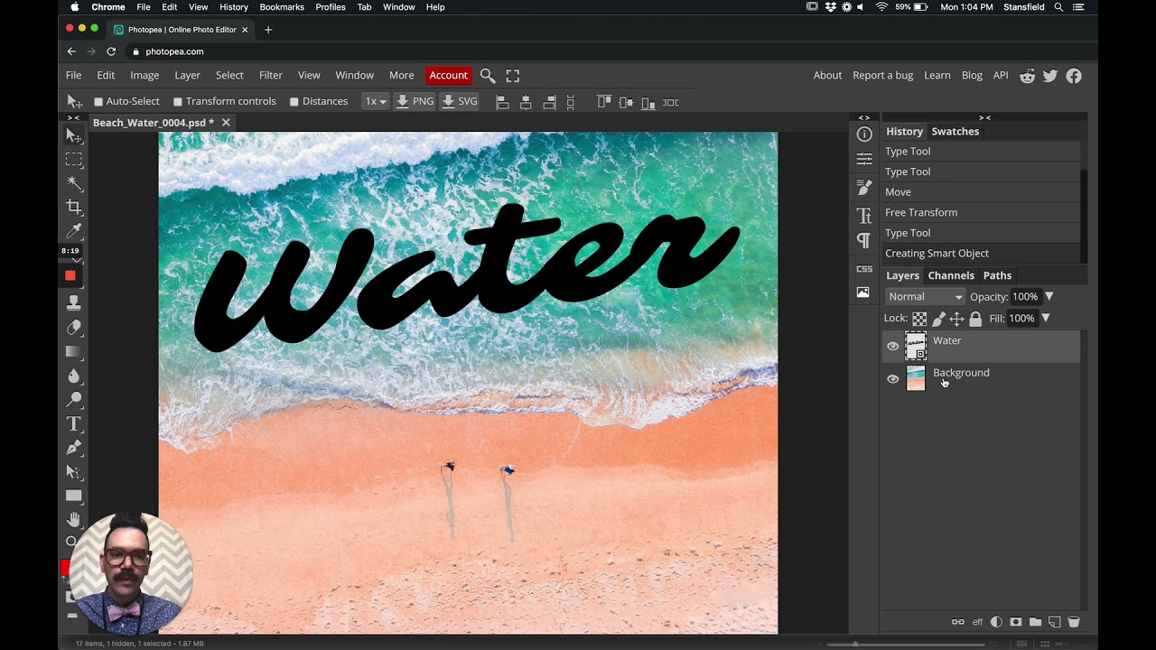 Using PhotoPea To Match The Texture To Text Using The Displacement Using PhotoPea To Match The Texture To Text Using The Displacement