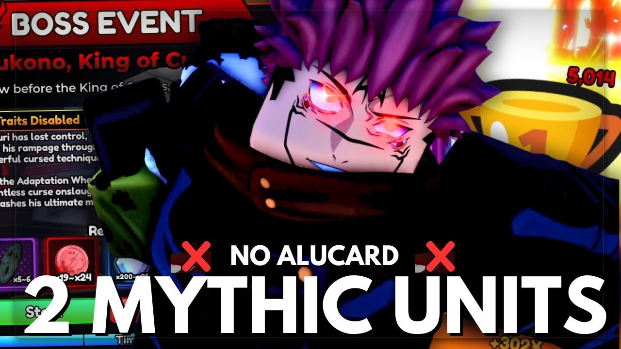SOLO SUKUNA BOSS EVENT with 2 MYTHIC UNITS!| Anime Vanguards - YouTube