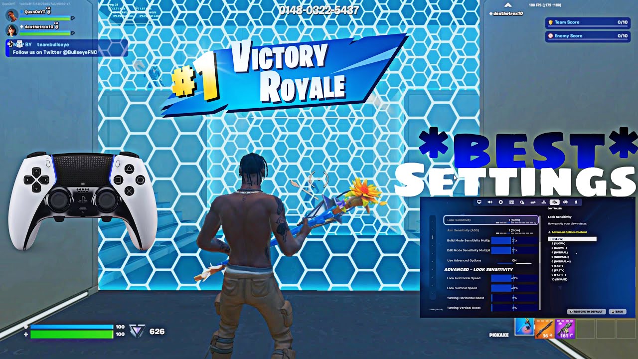 PS5 Controller 😴 Fortnite Piece Control 2v2 🎯 Gameplay 🏆 (180FPS ...