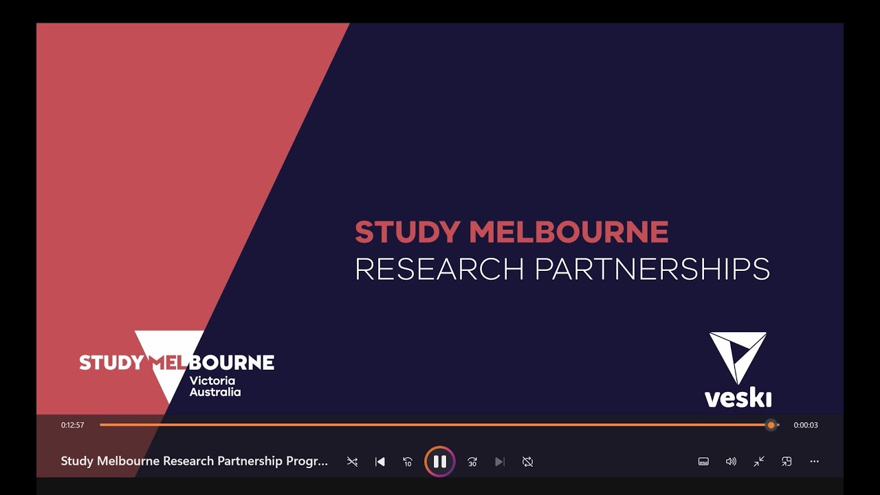 Study Melbourne Research Partnerships Program - YouTube