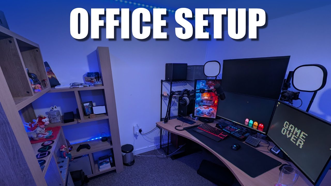 Office, Dual PC Streaming & Desk Setup - YouTube