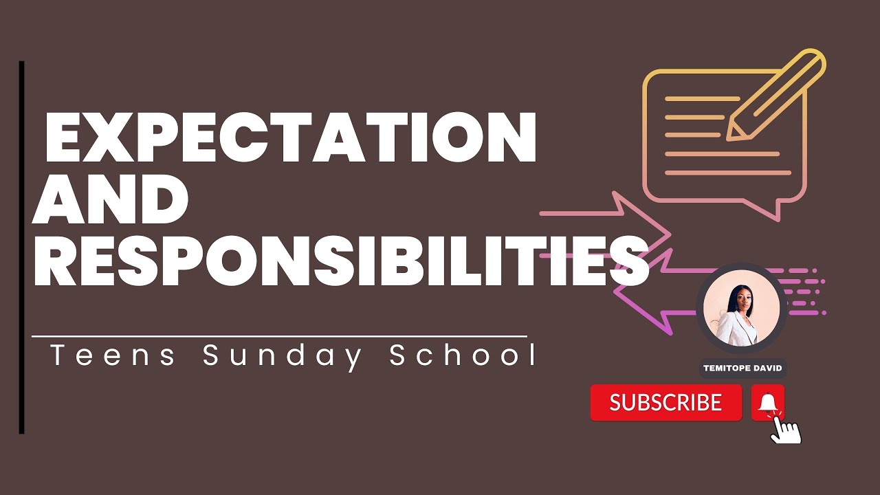 TEENS EXPECTATIONS AND RESPONSIBILITIES IN THE FAMILY | Teen Sunday ...