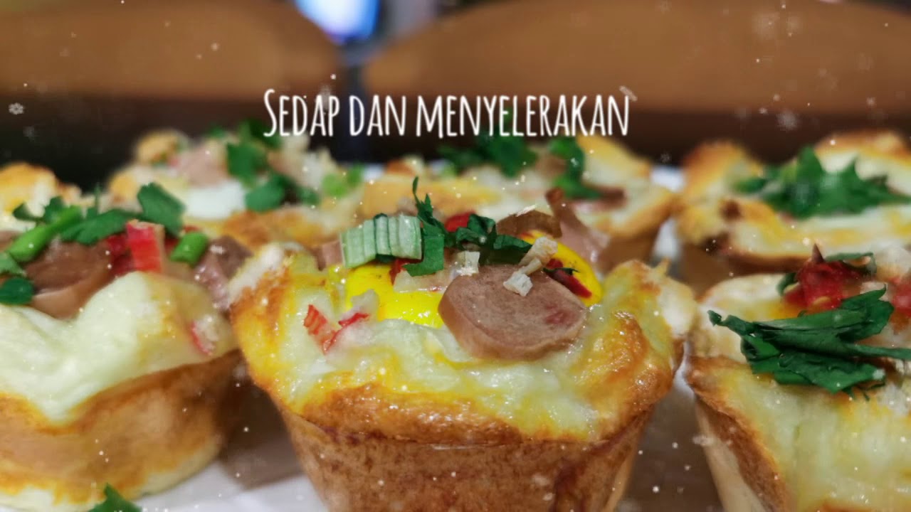 Menu Apa Hari Ni? Resepi Menu Ramadan : Roti Cup Telur Berinti - YouTube