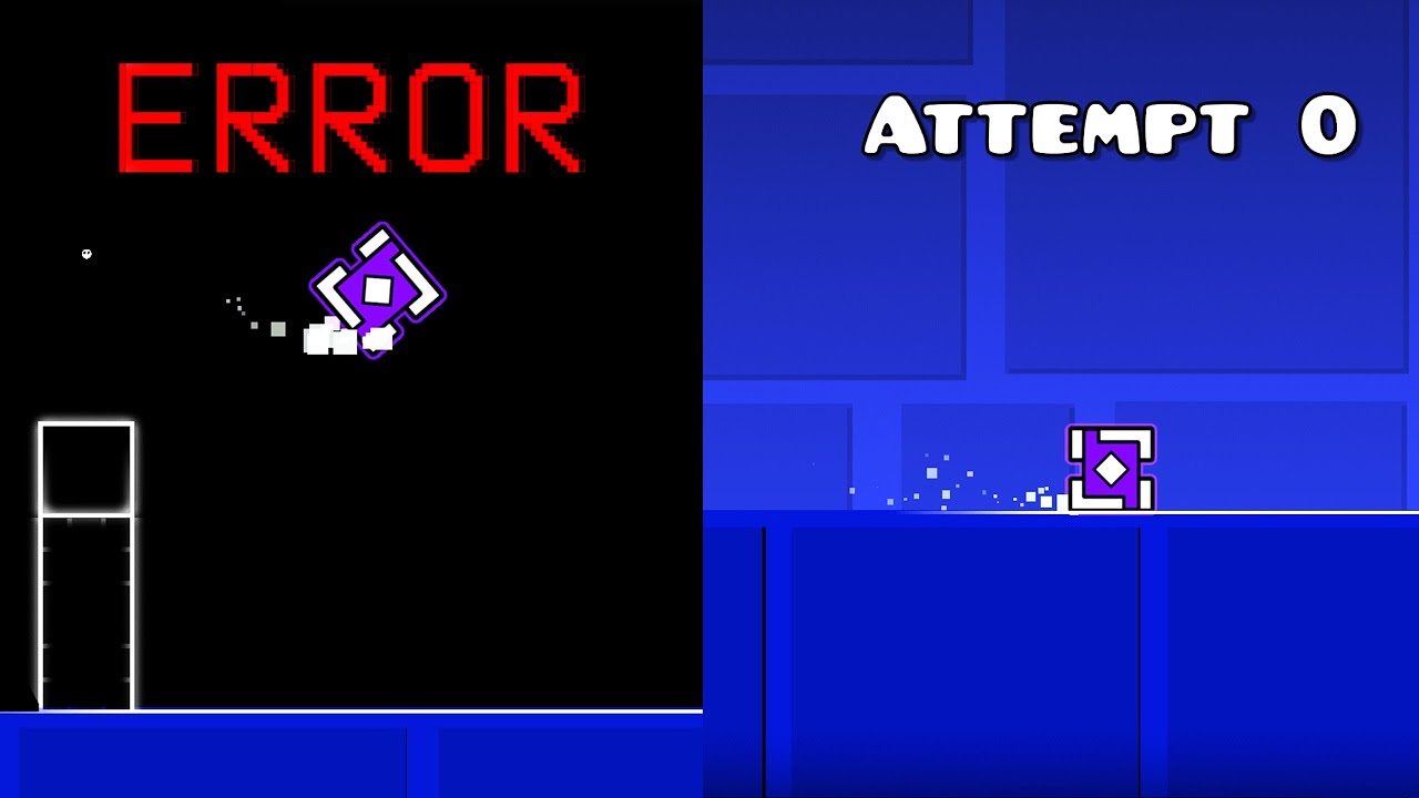 Attempt 0 (Glitch Level) | Geometry Dash - YouTube