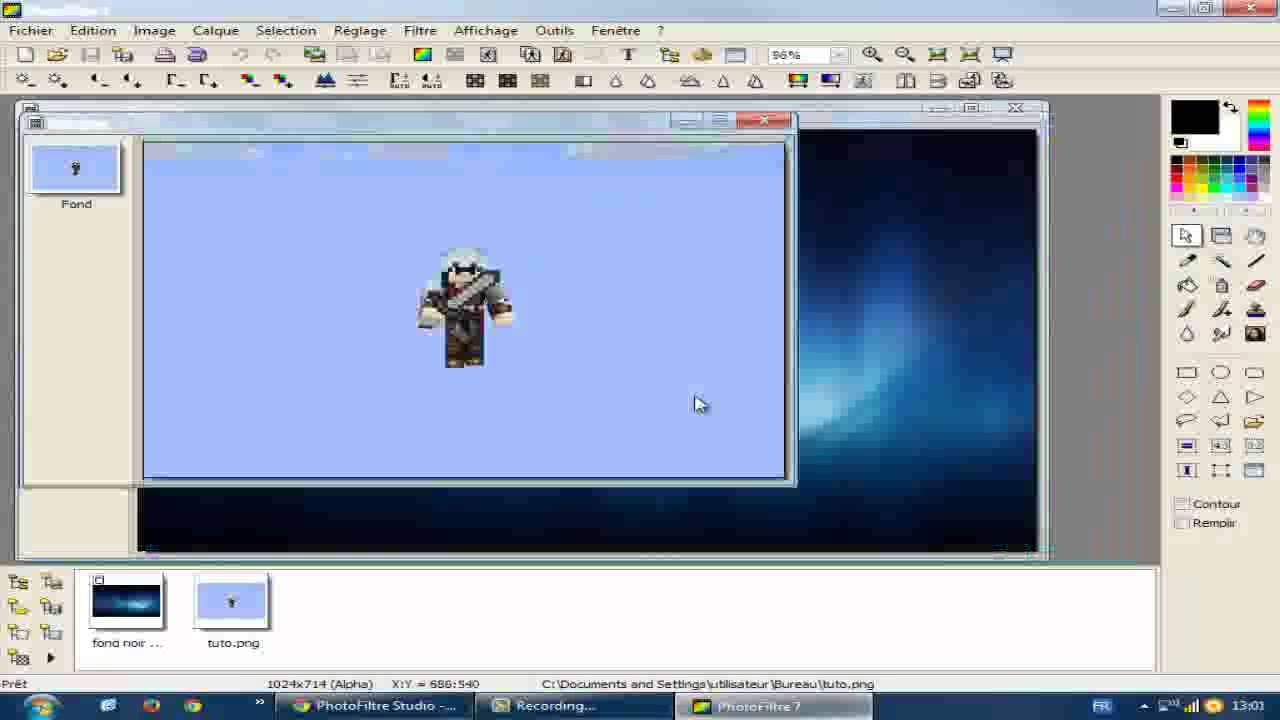 Comment faire une belle vignette minecraft [TRES FACILEMENT] ! - YouTube