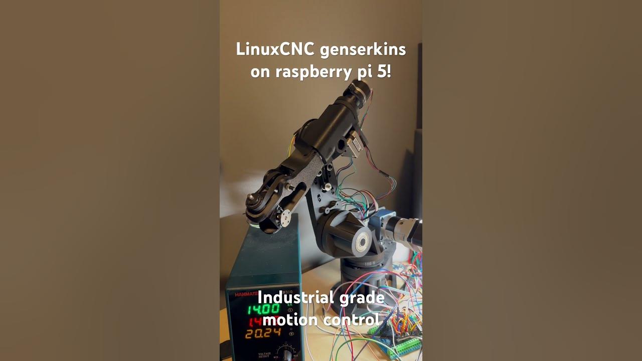 LinuxCNC on raspberry pi 5 genserkins - YouTube