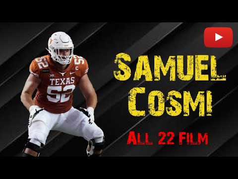 Film Study: Sam Cosmi is the Best Run Blocker in NFL Draft - YouTube