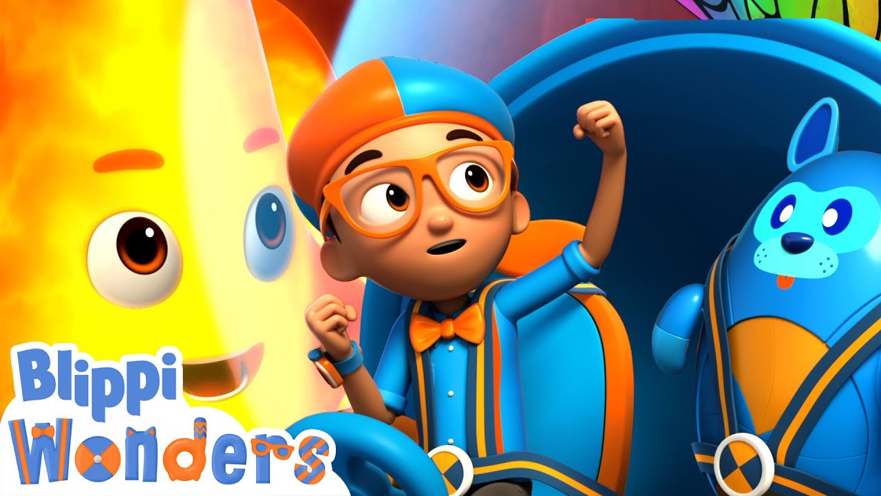 Blippi Learns About a Volcano | Blippi Wonders | Fun Cartoons For Kids ...