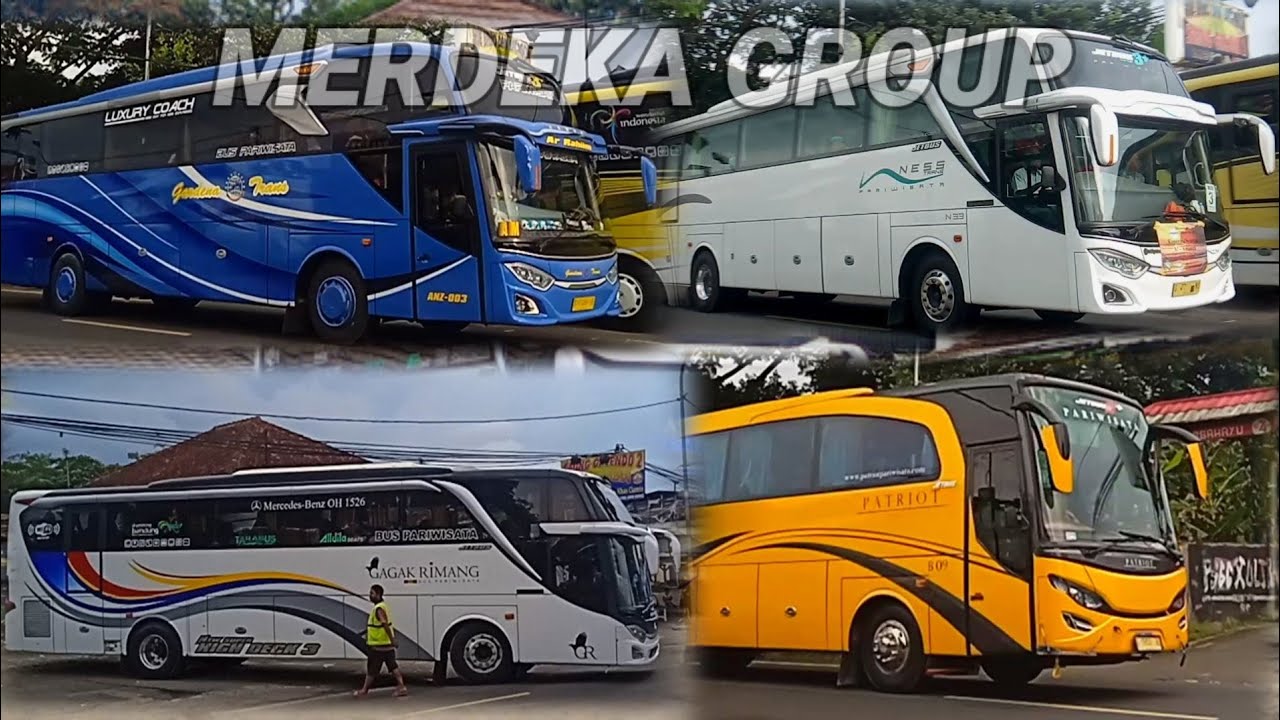 BUS PARIWISATA ( MERDEKA GROUP ) _ Gagak Rimang,Patriot, Ness trans ...