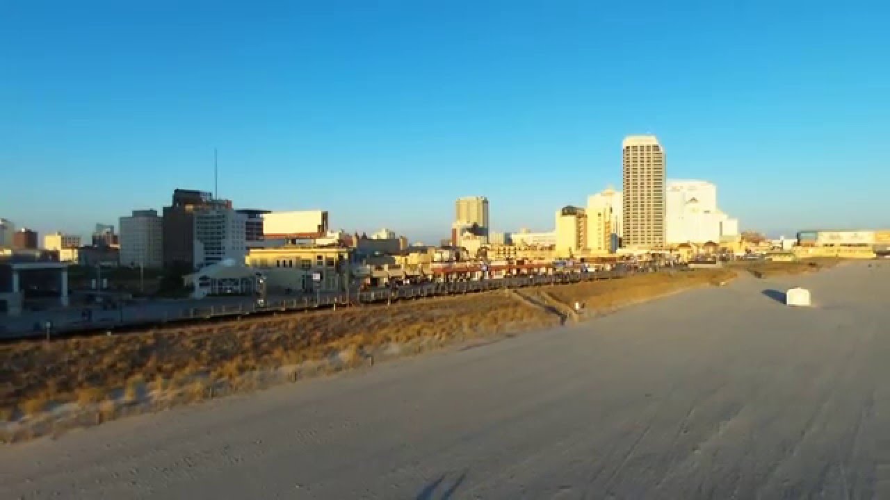 Drone Footage Atlantic City New Jersey Casinos - YouTube