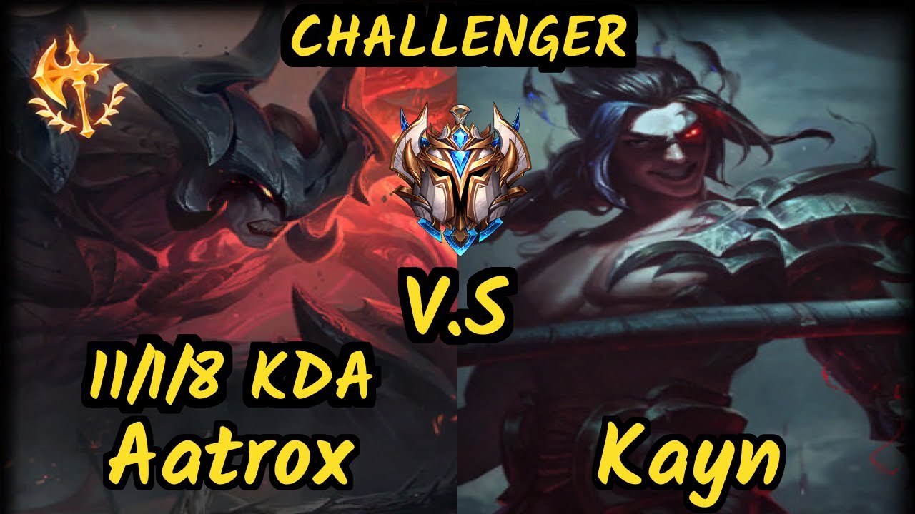 CNB Hy0g4 (AATROX) vs KAYN - 11/1/8 KDA JUNGLE CHALLENGER GAMEPLAY - BR ...