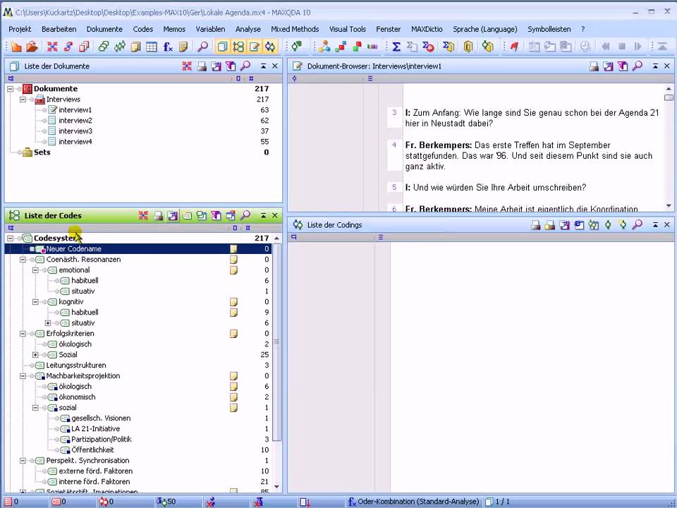 [2011] MAXQDA 10 und MAXQDA 11: Codes erstellen - YouTube