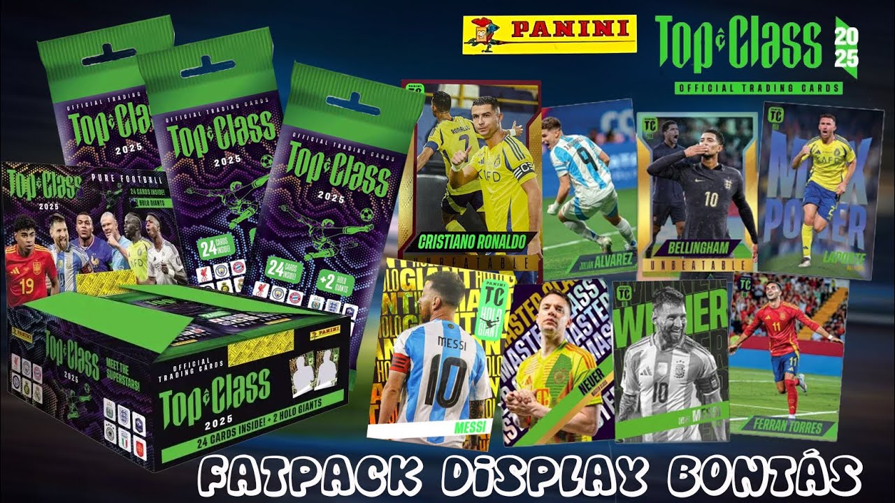 Fat Pack display bontás⎟Panini Top Class 2025 - YouTube