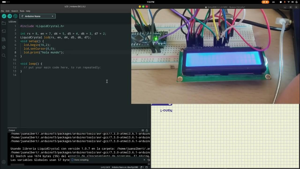 Comunicación Serial con Arduino y un LCD - YouTube