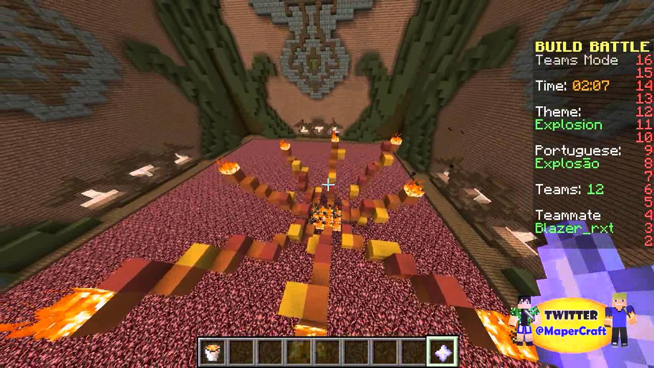 Minecraft: Build Battle - COMO FAZER UMA EXPLOSÃO !! - YouTube