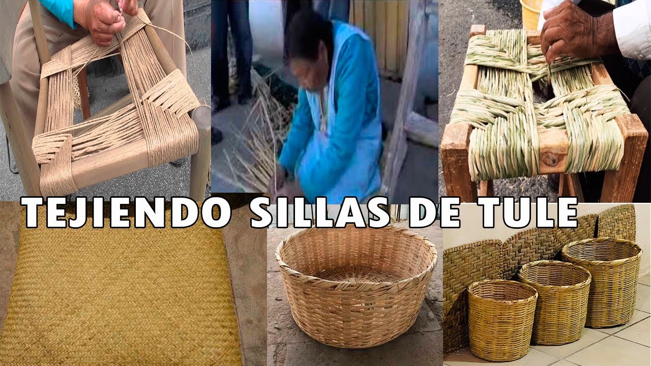Tejiendo Sillas con Tule y como tejer sillas Acapulqueñas (Artesanias ...