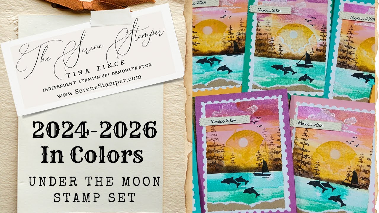 New 2024 -2026 In Colors | Create a Scene with "Under the Moon" Stamp Set - YouTube