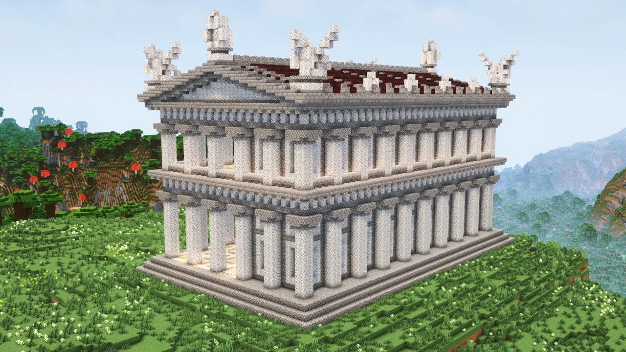Ancient greek warehouse in minecraft - YouTube