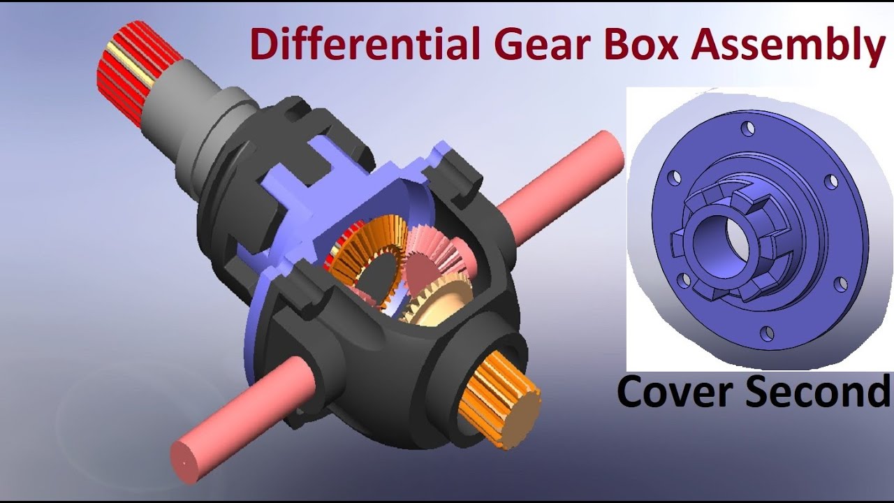 SOLIDWORKS Automobile System Design | Differential Gear Box | Part 3 ...