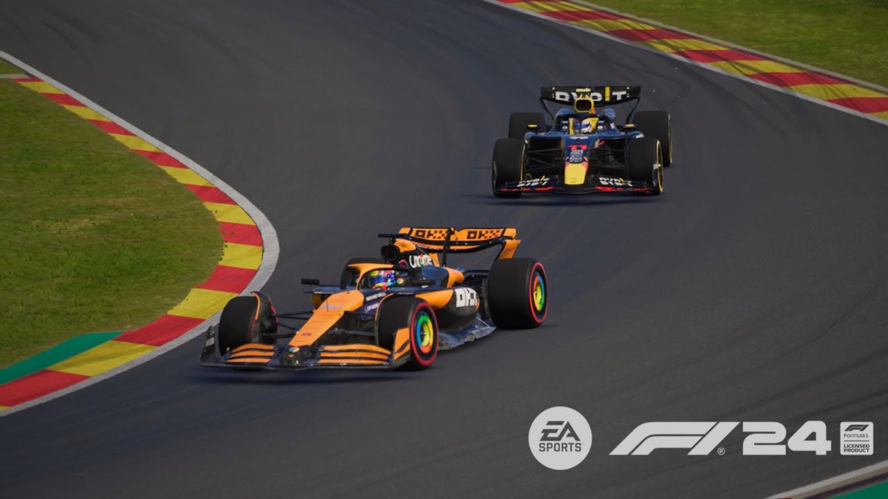 Last lap fight for the PODIUM around Spa! | F1 24 | - YouTube
