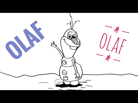 How to draw Olaf