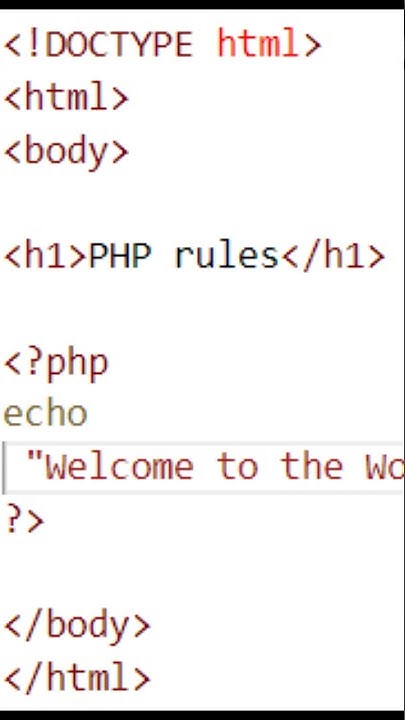 echo PHP #shorts - YouTube