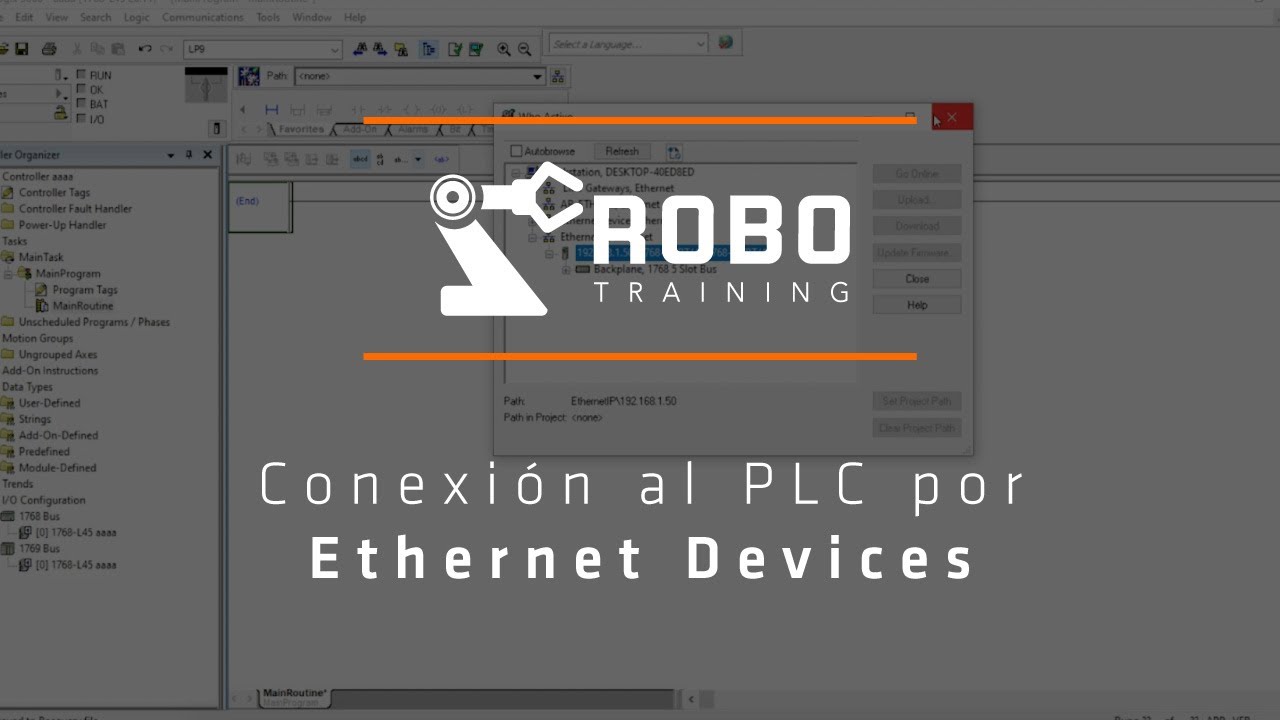 Conexión al PLC por Ethernet Devices - YouTube