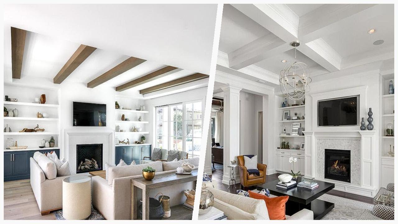 75 White Living Room With White Walls Design Ideas You'll Love 🔴 - YouTube