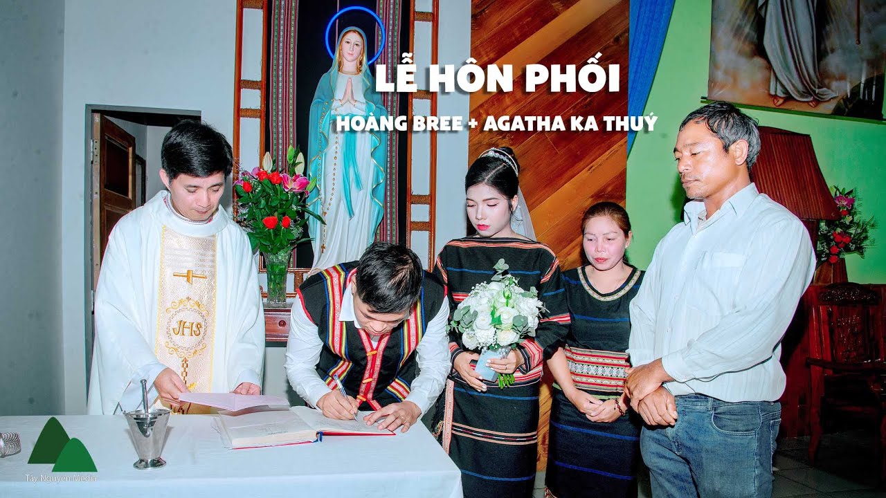 Đám cưới nhà thờ của Hoàng Bree + Agatha Ka Thuý | Tây Nguyên Media ...