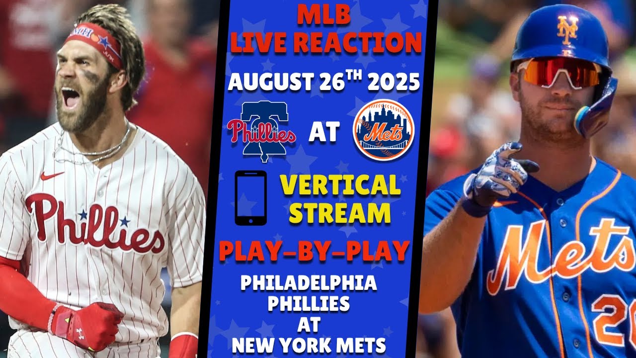 Mets vs Phillies🔥Live Reaction & Play-by-Play! - YouTube