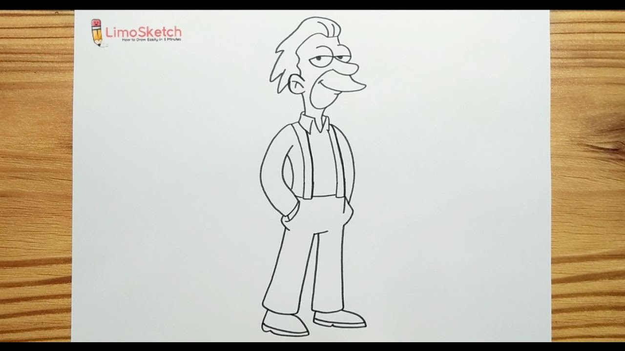 HOW TO DRAWNG LENNY LEONARD - THE SIMPSON - YouTube