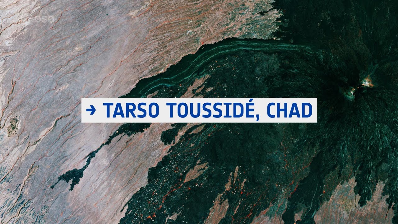 Earth From Space: Tarso Toussidé Volcanic Massif - YouTube
