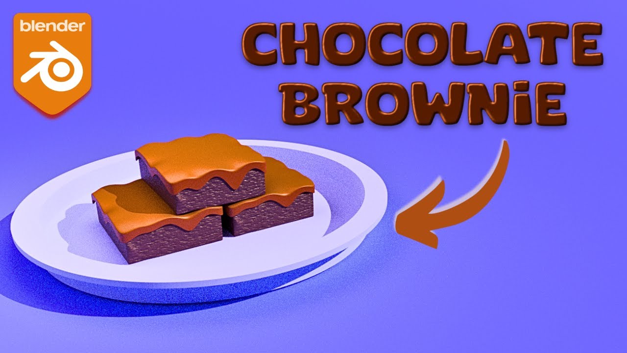 How to Model a Realistic Chocolate Brownie in Blender 4.5 | Beginner ...