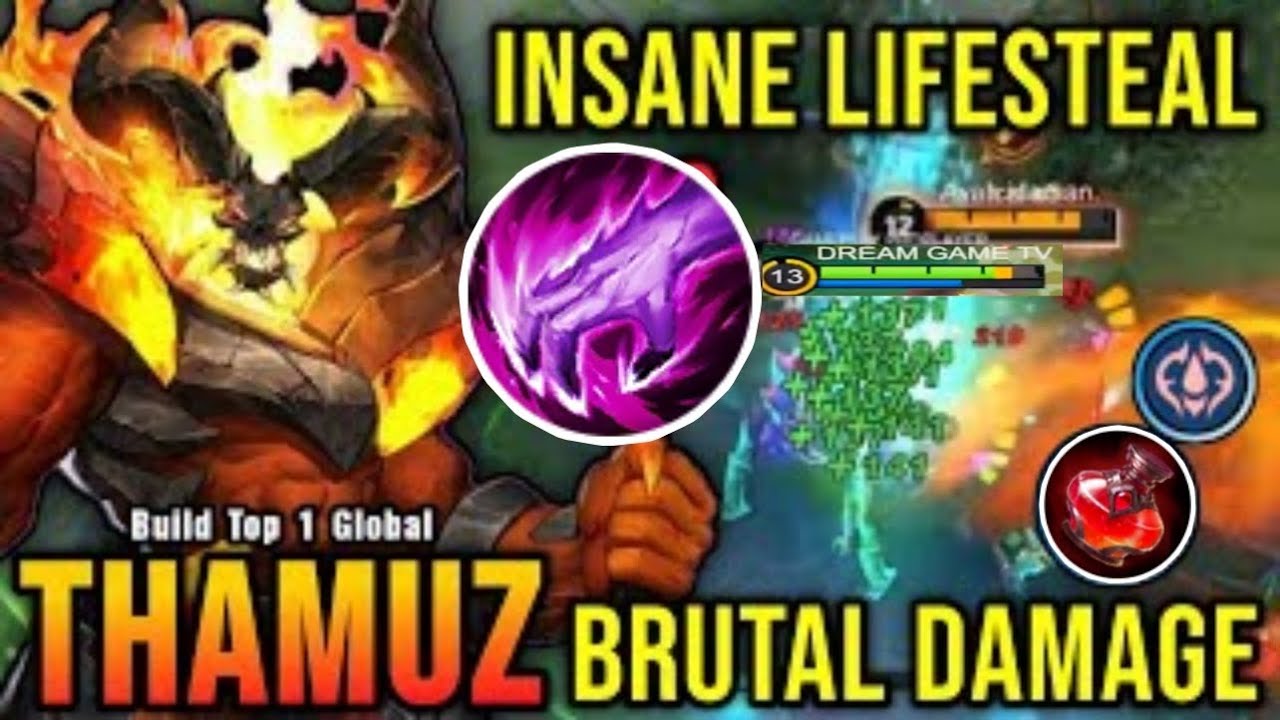 THAMUZ BEST BUILD 2024 23 kill! | BUILD TOP 1 GLOBAL THAMUZ GAMEPLAY ...